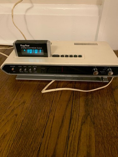 Vintage Kings Point Stereo Electronic Clock Radio KP-4 | eBay