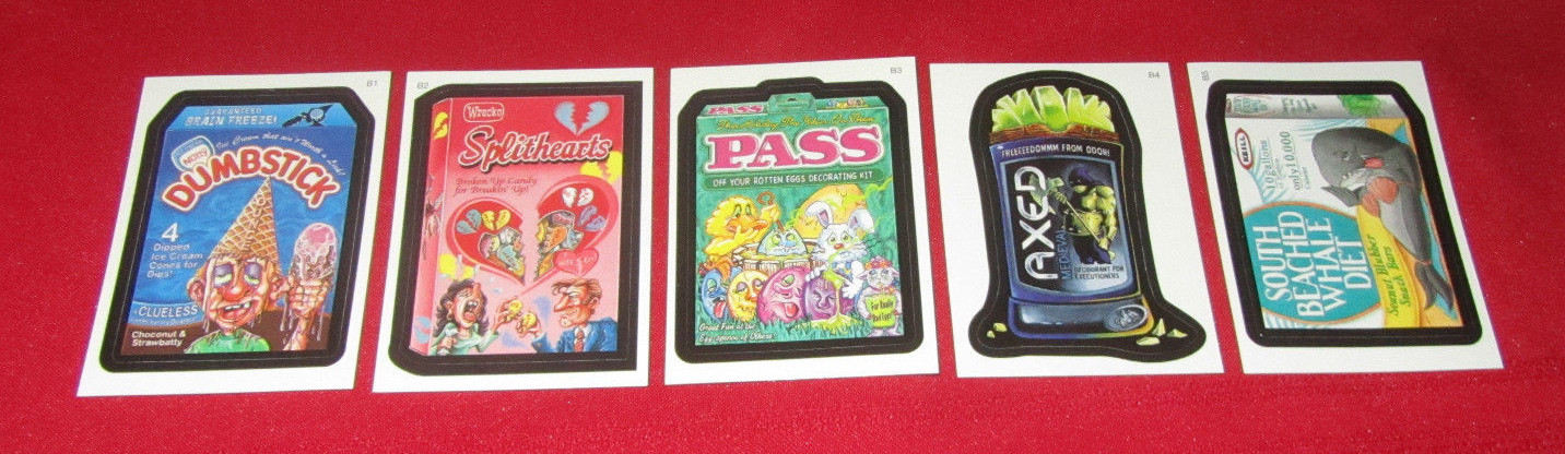 WACKY PACKAGES ANS6 BONUS STICKERS B1 B2 B3 B4 B5 @@ ALL 5 @@ NM/MT | eBay