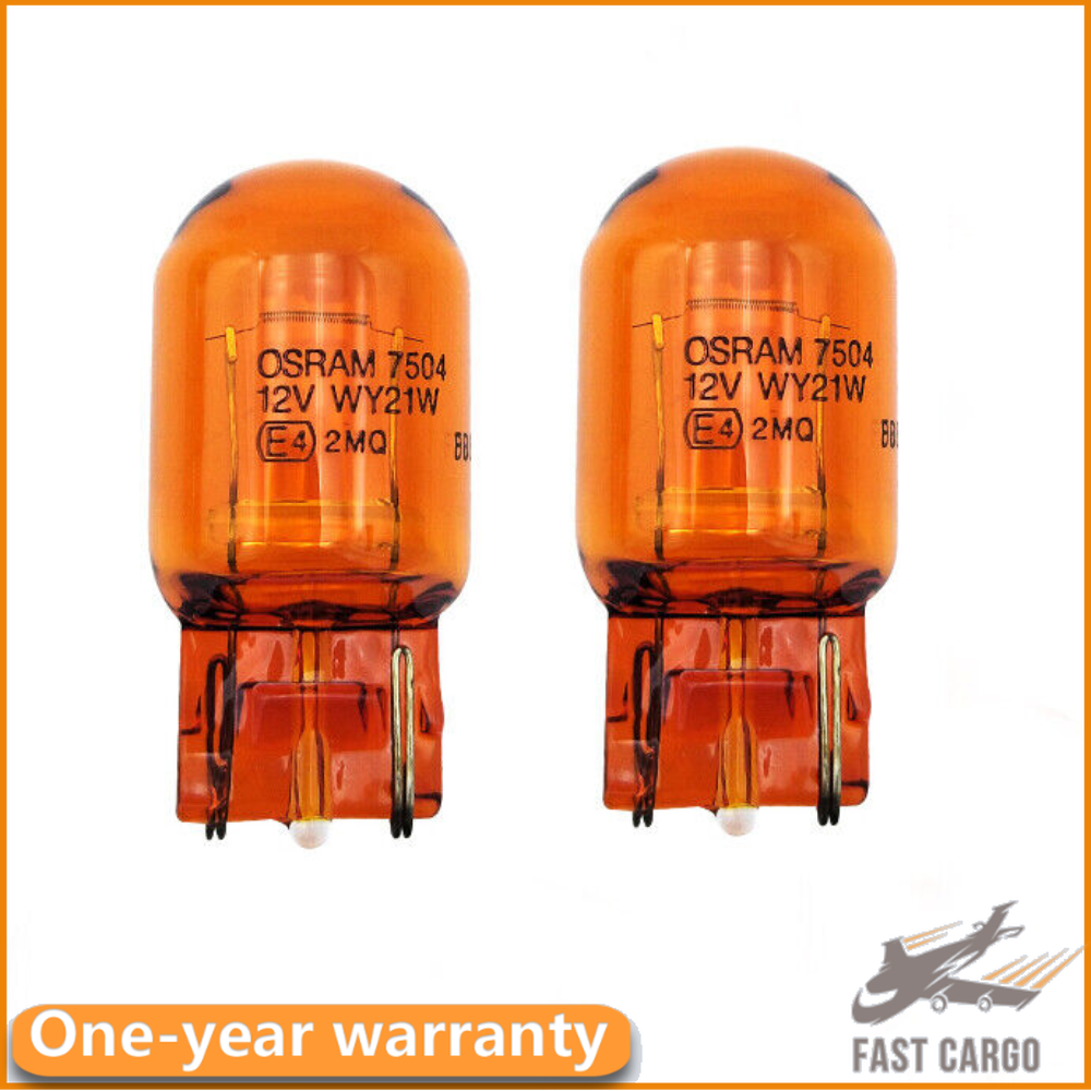 2x Osram 7504 WY21W T20 12V21W AUTO Car Turning Signal Light Amber Lamp ...