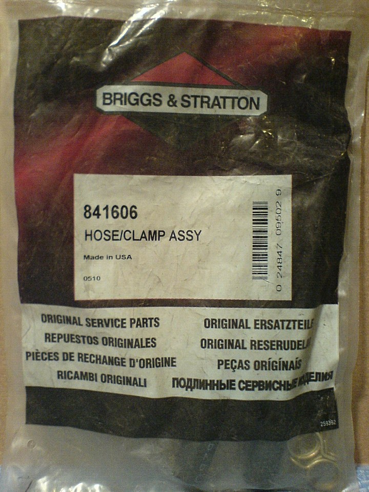 BRIGGS & STRATTON ENGINE, OIL HOSE KIT. 841606 NEW OEM PART J-30 | eBay