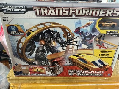 Transformers Speed Stars Bumblebee Track Set 2010 Hasbro Optimus Prime ...