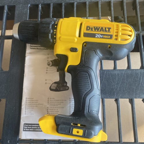Dewalt DCD771 Yellow Black 20V MAX Cordless Lithium-Ion Compact Drill ...