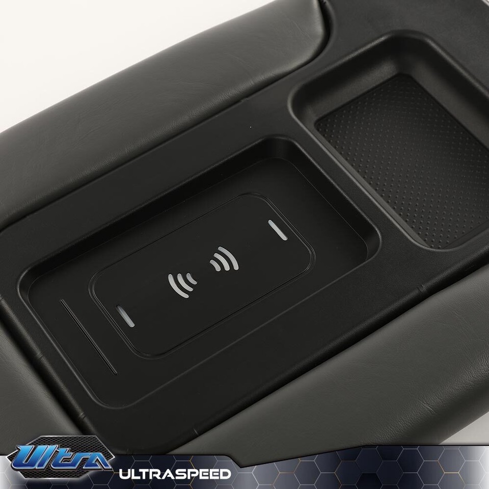 Wireless Charger Center Console Lid Gray Fit For 01-07 Silverado GMC ...