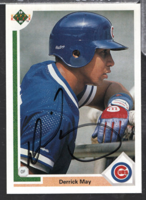Derrick May Cubs Autographed 1991 Upper Deck #334 w/COA 111423NPCD29 | eBay