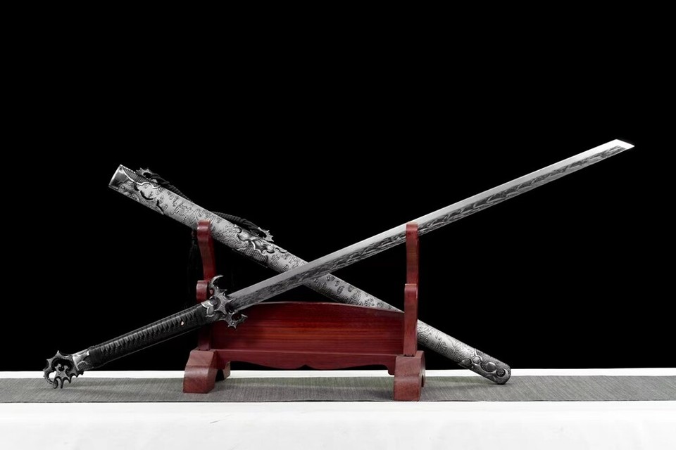 Tang Style Broadsword Dragon Dao Chinese KUNGFU Battle Saber Spring ...