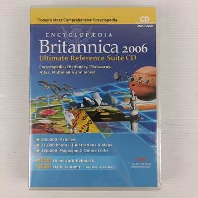 Encyclopaedia Britannica 2006 Ultimate Reference Suite PC CD Software ...