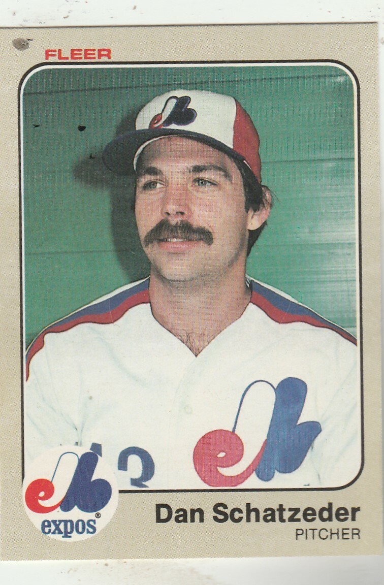 FREE SHIPPING-MINT-1983 (EXPOS) Fleer #296 Dan Schatzeder PLUS BONUS ...