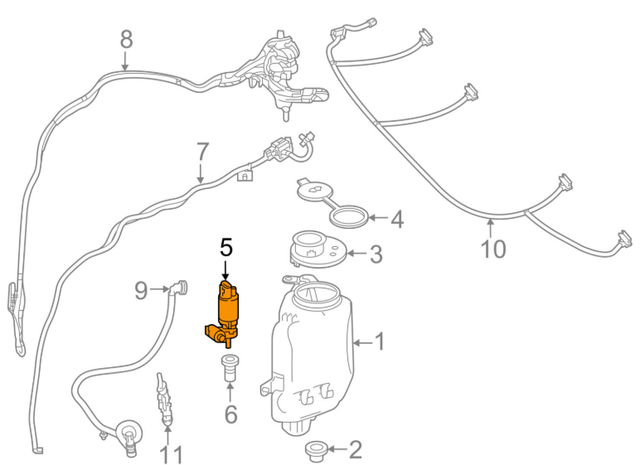 Genuine Mercedes-Benz Centrifugal Pump Windshield Washer VITO 448 ...
