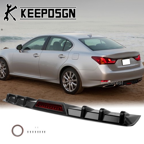 For Lexus GS 350 300 Rear Bumper Diffuser Splitter Reflective Strip ...