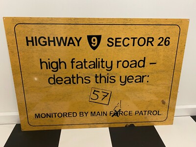 MAD MAX MEL GIBSON MAIN FORCE PATROL REPRODUCED HUGE METAL SIGN 600 MM ...