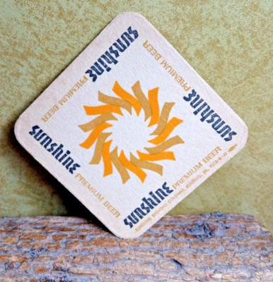 Sunshine Premium Beer Coaster ... Reading Pa. | eBay
