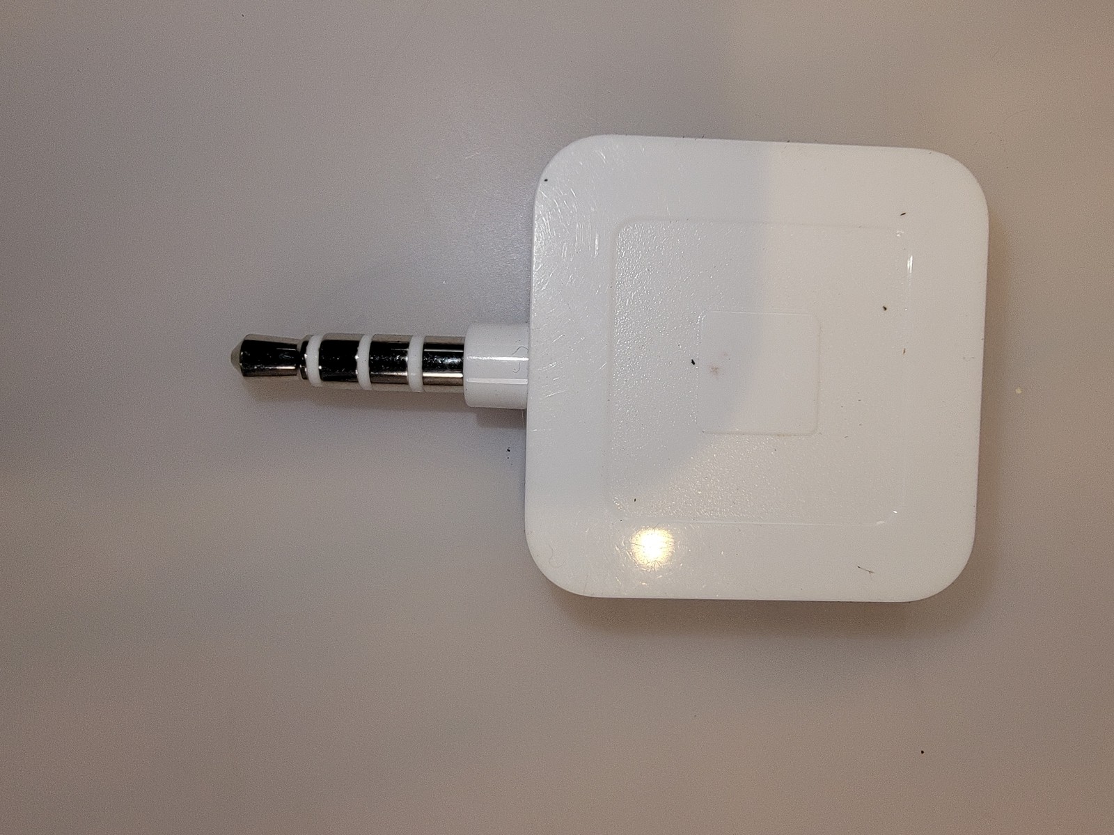 (2) Square A-PKG0206-01 Credit Debit Card Readers White Apple iPhone ...