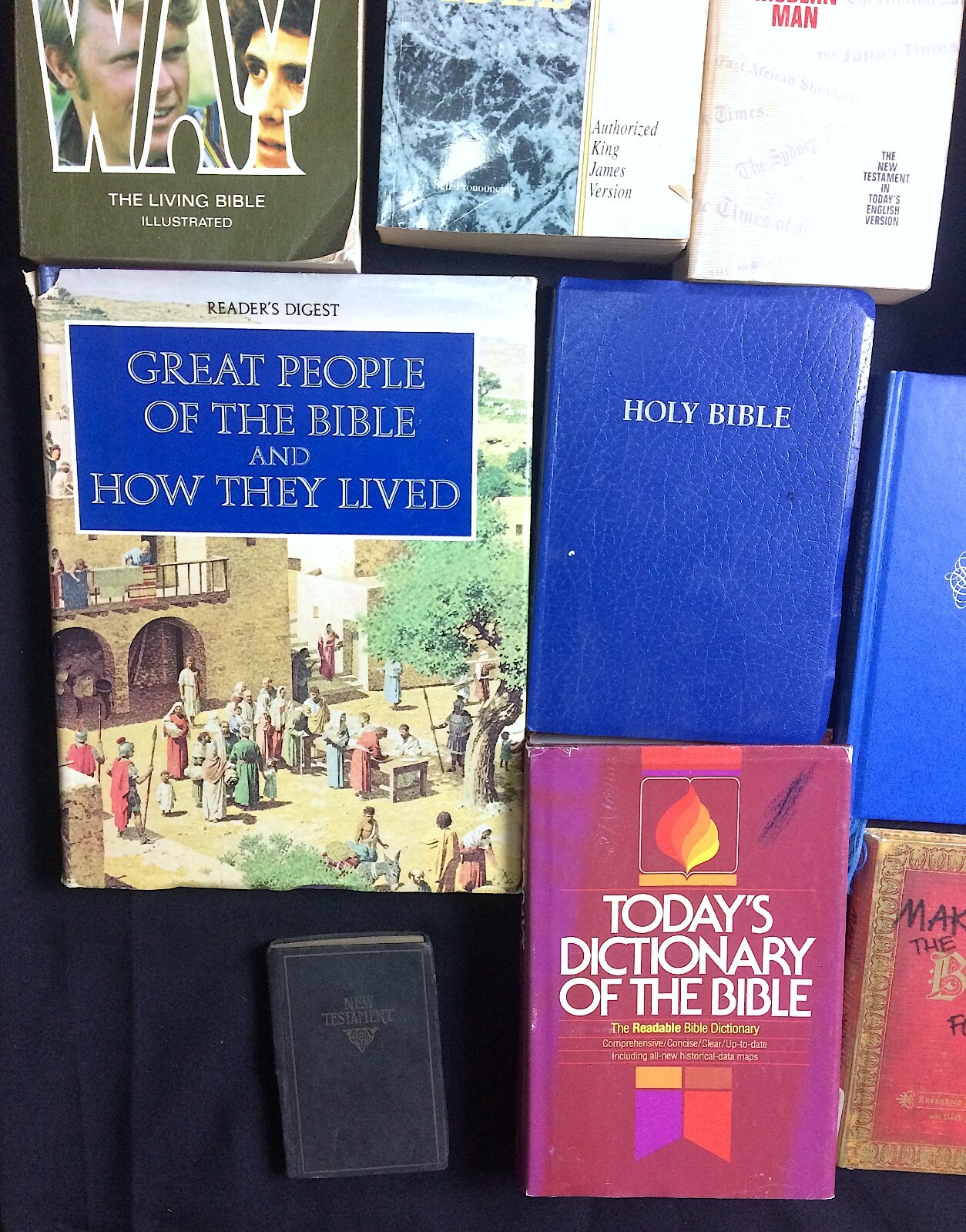 Lot of Various Vintage Bibles, Bible Supplements & Christian Texts | eBay