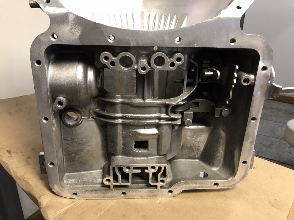 Gmc Chevy Powerglide Trans Case And Oil Pan Empty No Parts Inside Case ...