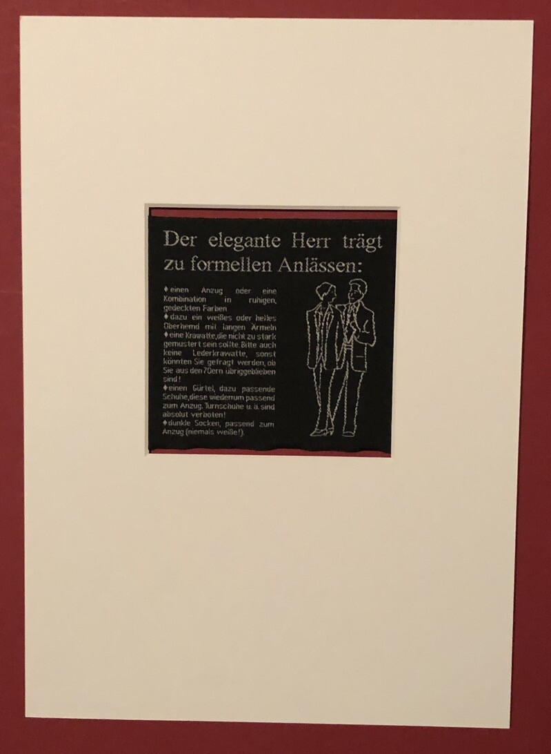 Jochen Flinzer, Eleganter Herr, Webetikett im Passepartout, 2000 | eBay