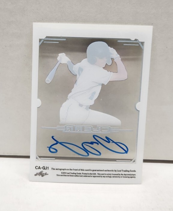 GREG JONES 2019 Leaf Trinity GREEN ~ ROOKIE AUTO #'d 01/25 ~ RAYS | eBay