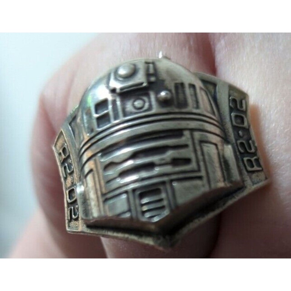 Lucasfilm Silvertone Star Wars R2-D2 Ring | eBay