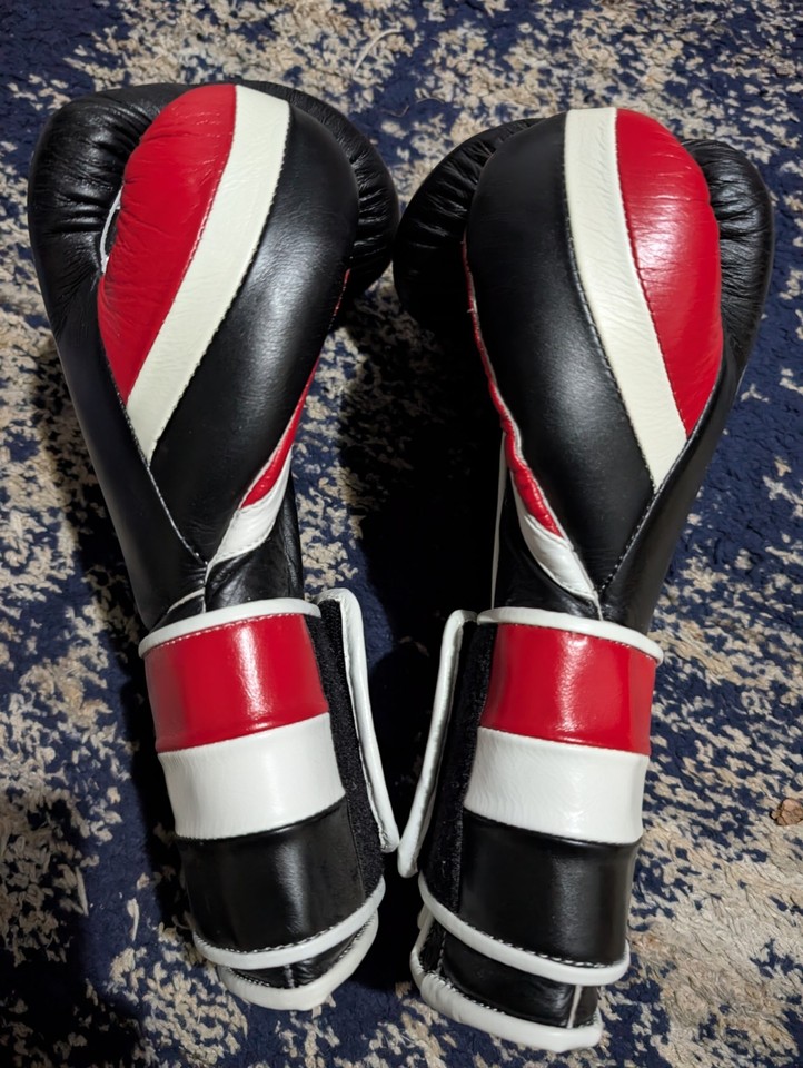 Grant Boxing Gloves 16oz made in Mexico red white blue training | eBay