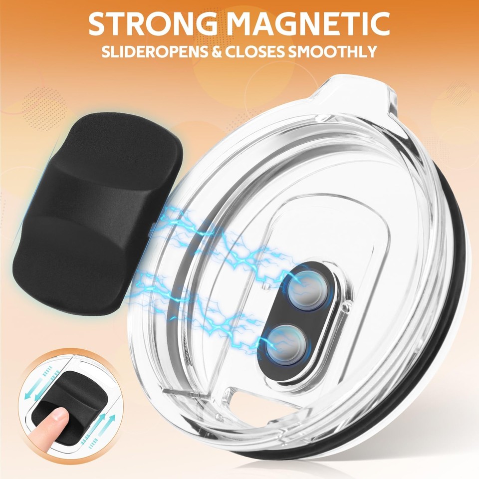 20oz Tumbler Lid,2 Pack Magnetic Replacement Tops for Yeti 20 oz ...