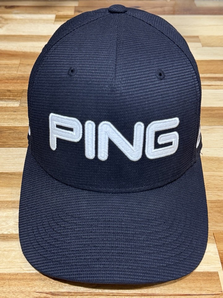 PING G30 Navy Golf Hat Flexfit SensorCool Size S M Fitted Stretch Fit ...