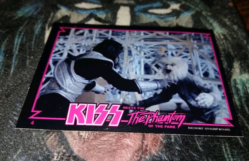 KISS RARE KISS MEETS THE PHANTOM CARD SET 9 Cards+1 Sticker FANMADE FOR ...