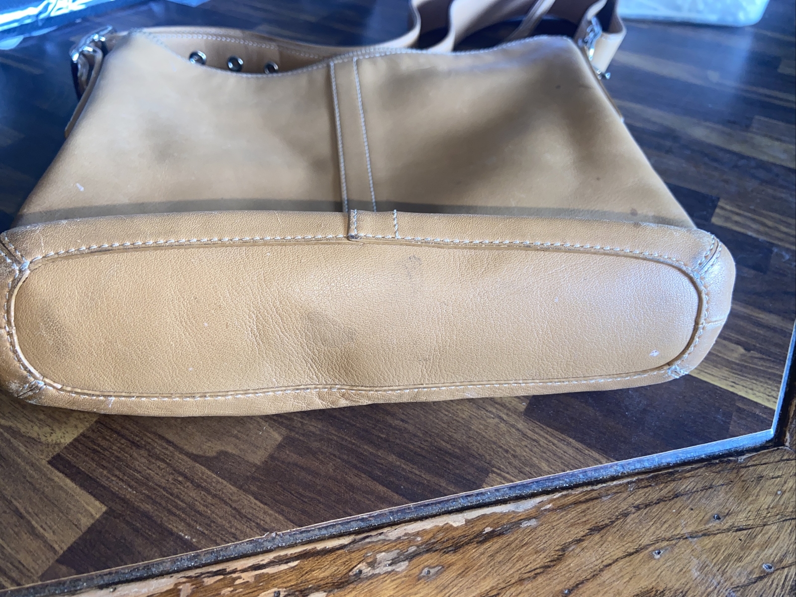 Vintage COACH No.J9D-9326 Light Brown Leather Handbag Stunning | eBay