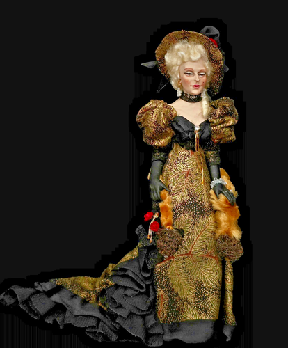 Dollhouse Miniature Doll Blonde Victorian Lady Marcia Backstrom ...