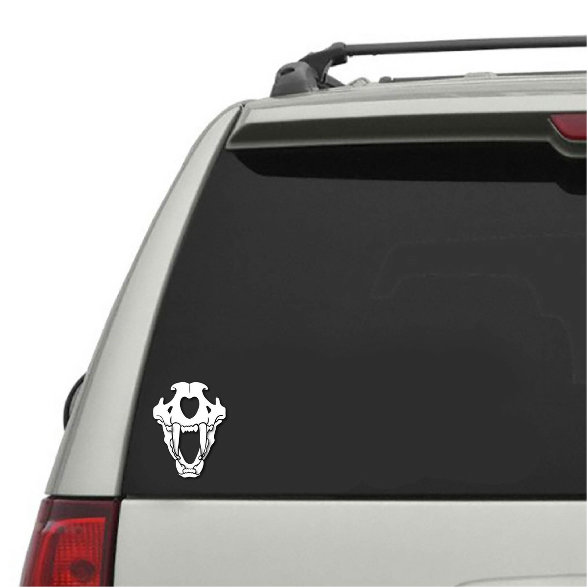 Vinyl Decal Arctic Cat Sabertooth Tiger Looking Cat With Long Fangs