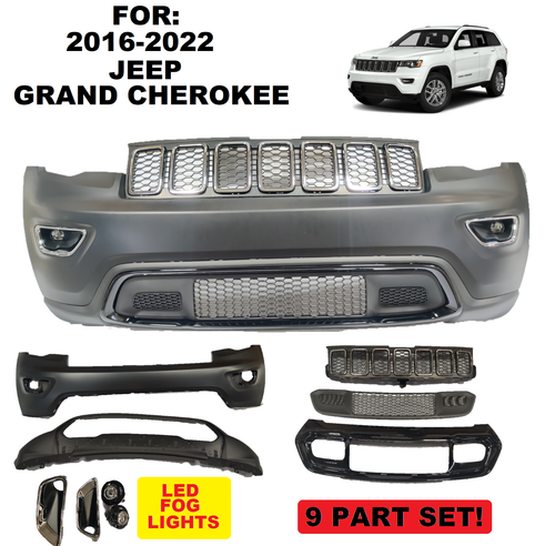 fits 2016 - 2022 Jeep Grand Cherokee Front Bumper Cover | eBay