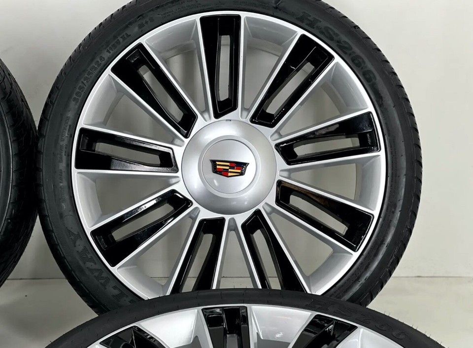 24" INCH CADILLAC ESCALADE RIMS Wheels Rims 4 set 6X139 PLATINUM hyper ...