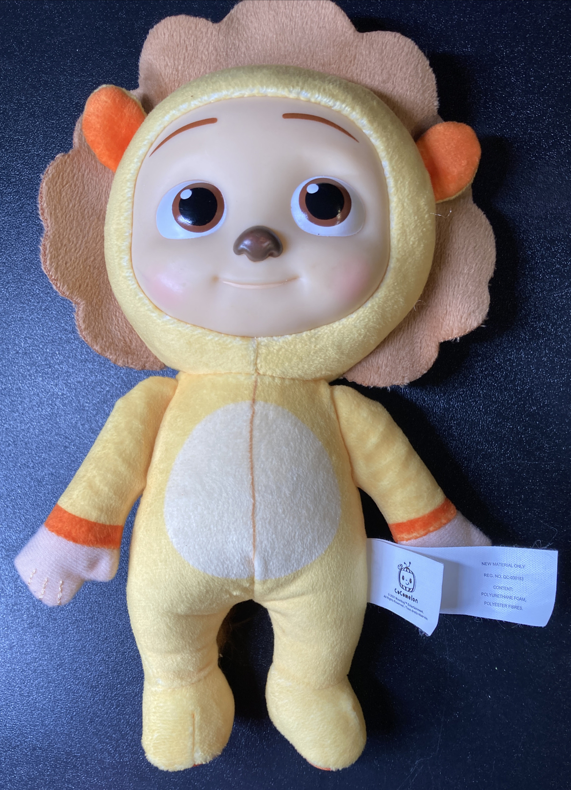 Cocomelon JJ LION Cat 8" Yellow Plush Doll Soft Toy w/ Plastic Face. | eBay