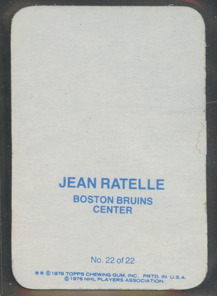 1976-77 Topps Glossy #22 Jean Ratelle Boston Bruins Hall-of-Fame | eBay