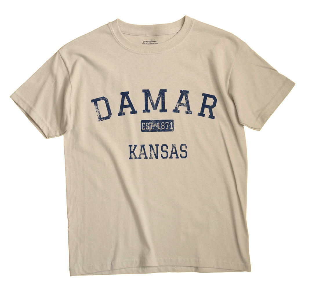 Damar Kansas KS T-Shirt EST | eBay