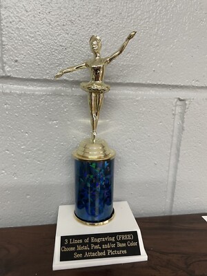 6” Ballerina Trophy With 3” Post. (Please See All Photos) | eBay