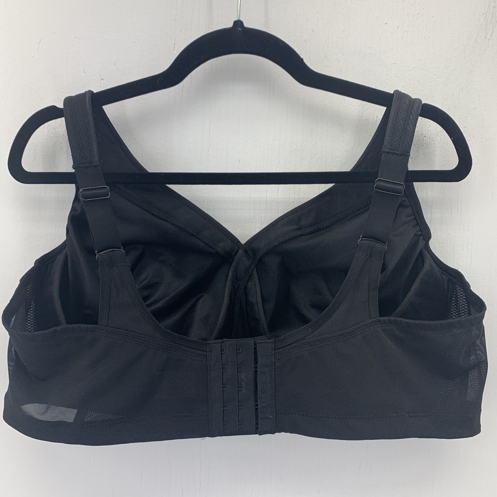 Glamorise Sport 48DD Bra 1006 Black Wireless Support No Bounce | eBay