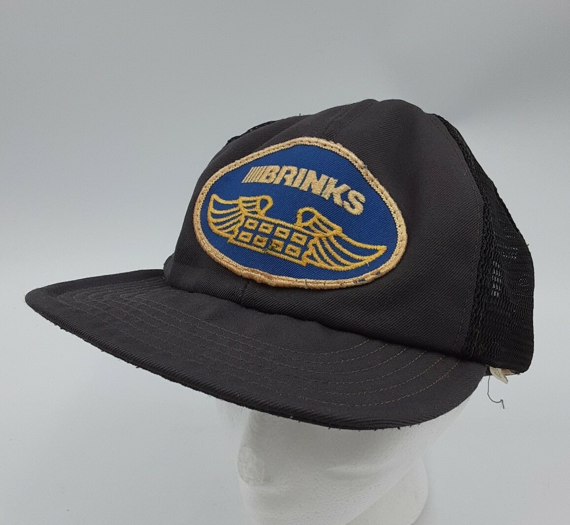 BRINKS SECURITY Vintage Hat - Rare Armored Truck Driver Trucker Mesh ...
