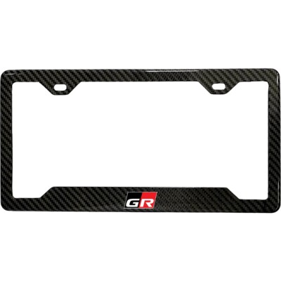 TOYOTA GR 100% REAL CARBON FIBER CAR LICENSE PLATE FRAME ZISDESIGN | eBay