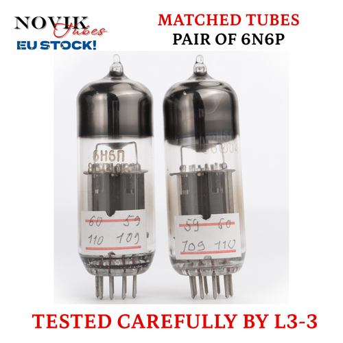 6N6P Tubes Ecc99 Matched Pair E182cc Gold Grid valve NOS Tube Double ...