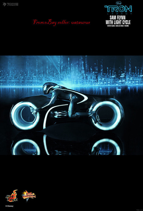 Perfect Hot Toys 1/6 Mms142 Tron: Legacy - Light Cycle & Sam Flyn In ...