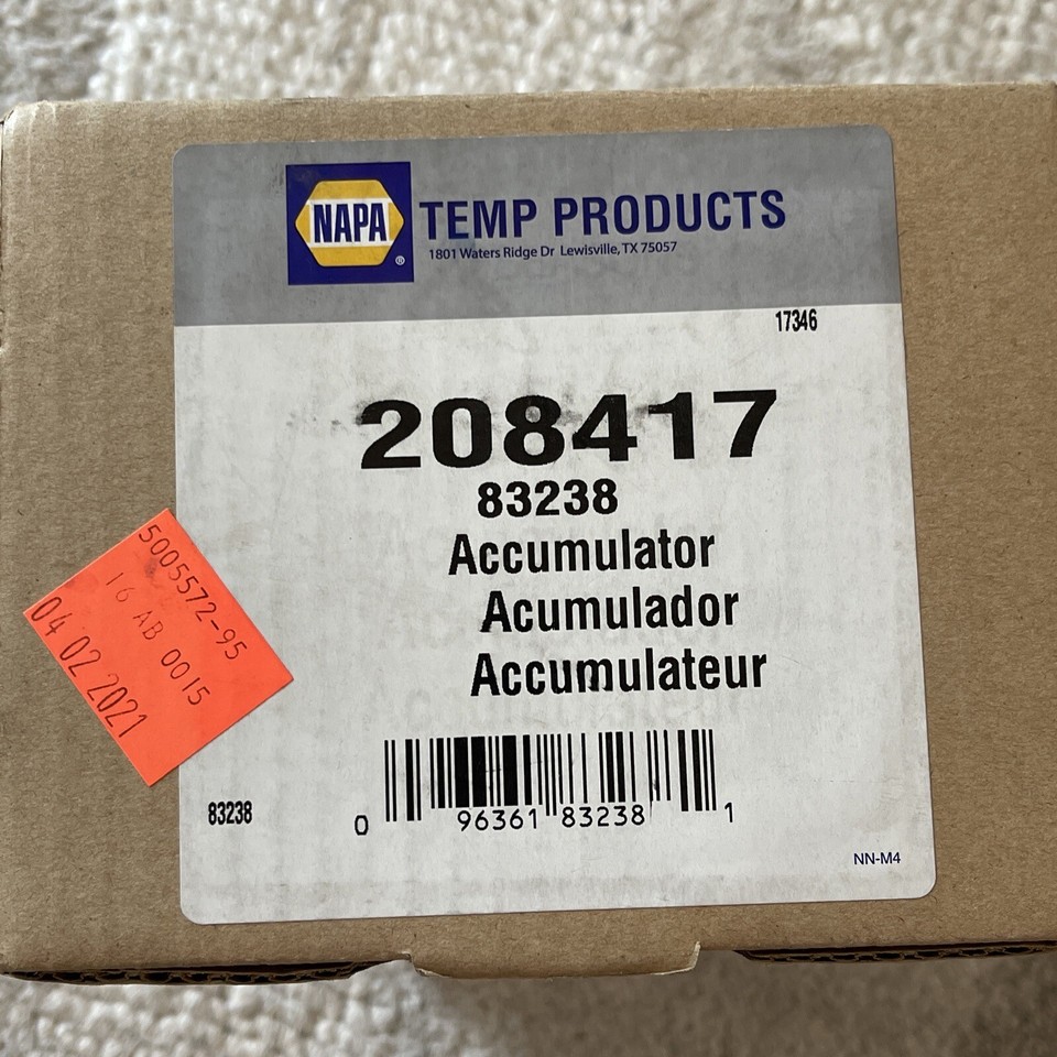 NAPA A/C ACCUMULATOR 208417 NEW IN BOX | eBay