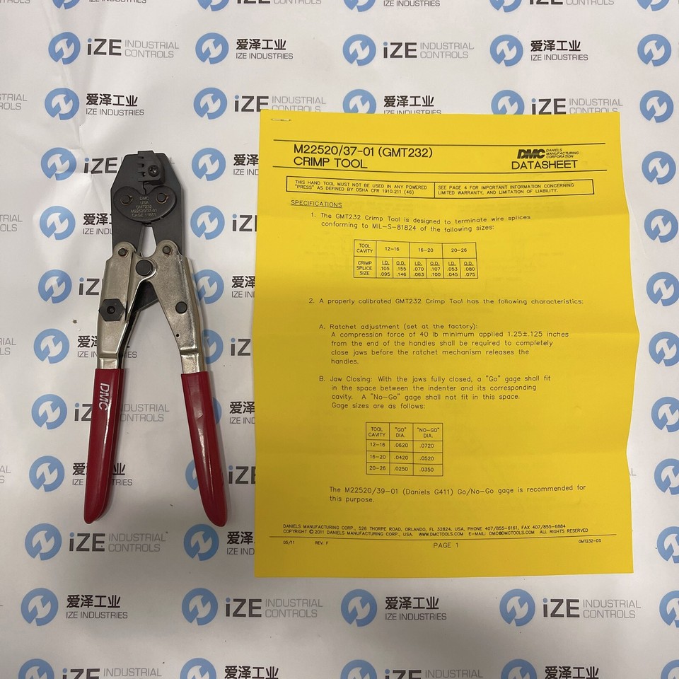 DMC M22520/37-01 GMT232 Crimp Tool | eBay