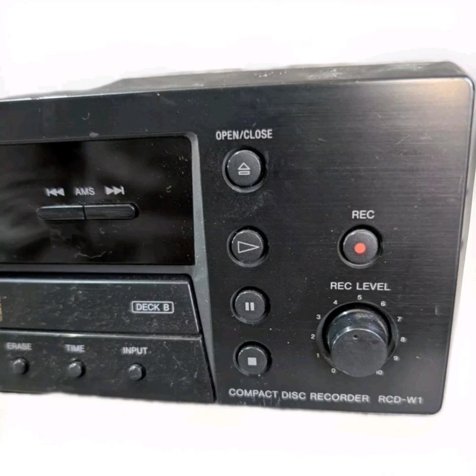 Sony RCD-W1 Dual Deck CD Recorder Player - No Remote - Tested Belts ...