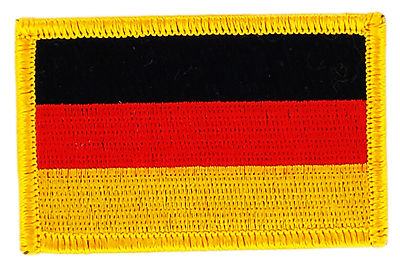 FLAG PATCH PATCHES GERMANY GERMAN IRON ON COUNTRY EMBROIDERED WORLD ...