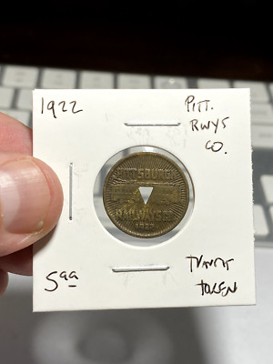 1922 Pittsburgh Railways Company Transit Token | eBay