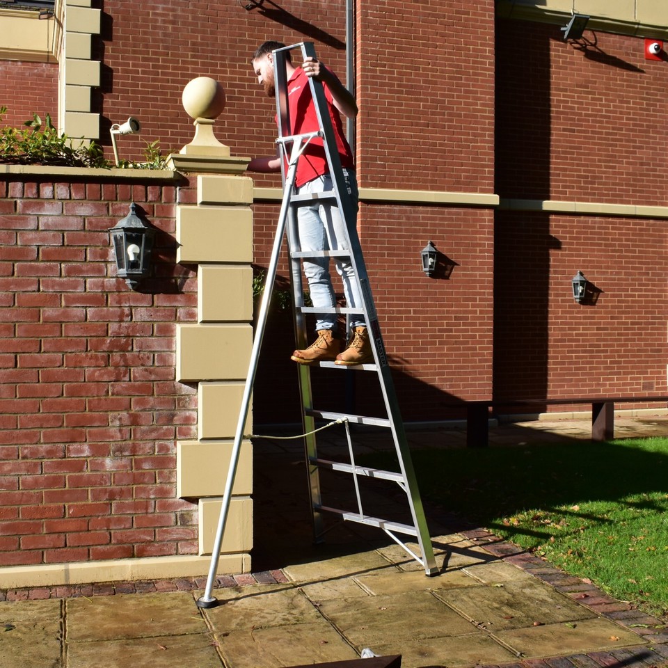 Garden Ladder Tripod - Fixed Height, Aluminium Fruit Picking Ladder ...