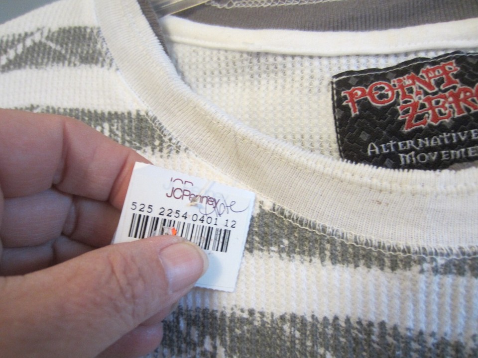 NWT Men's long sleeve t-shirt dressy Point Zero One sz. M and One sz ...