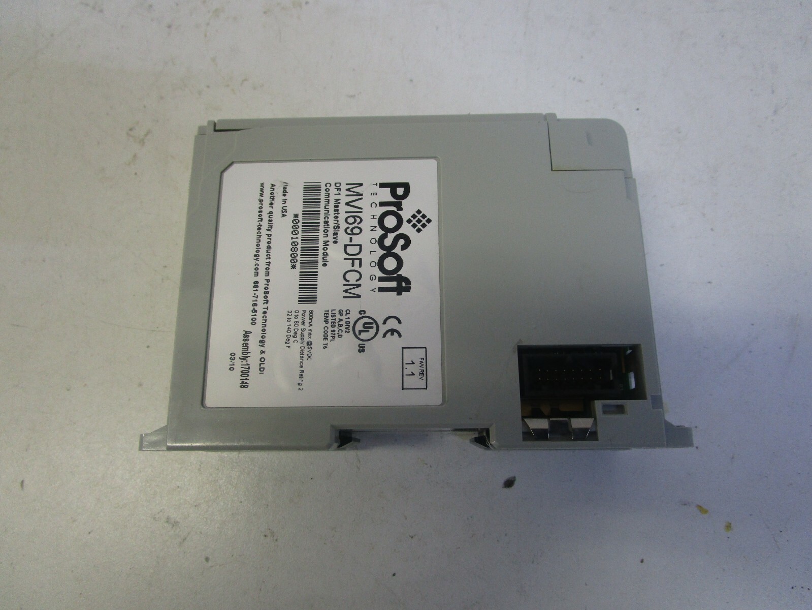 MINT ProSoft Mvi69-dfcm MVI69DFCM CompactLogix Df1 Communication Module ...