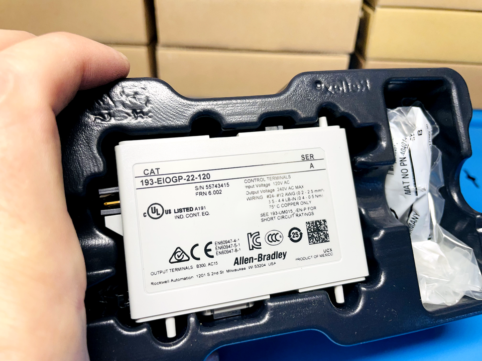 Surplus - Allen-Bradley 193-EIOGP-22-120 Ser. A E300/E200 120V AC ...