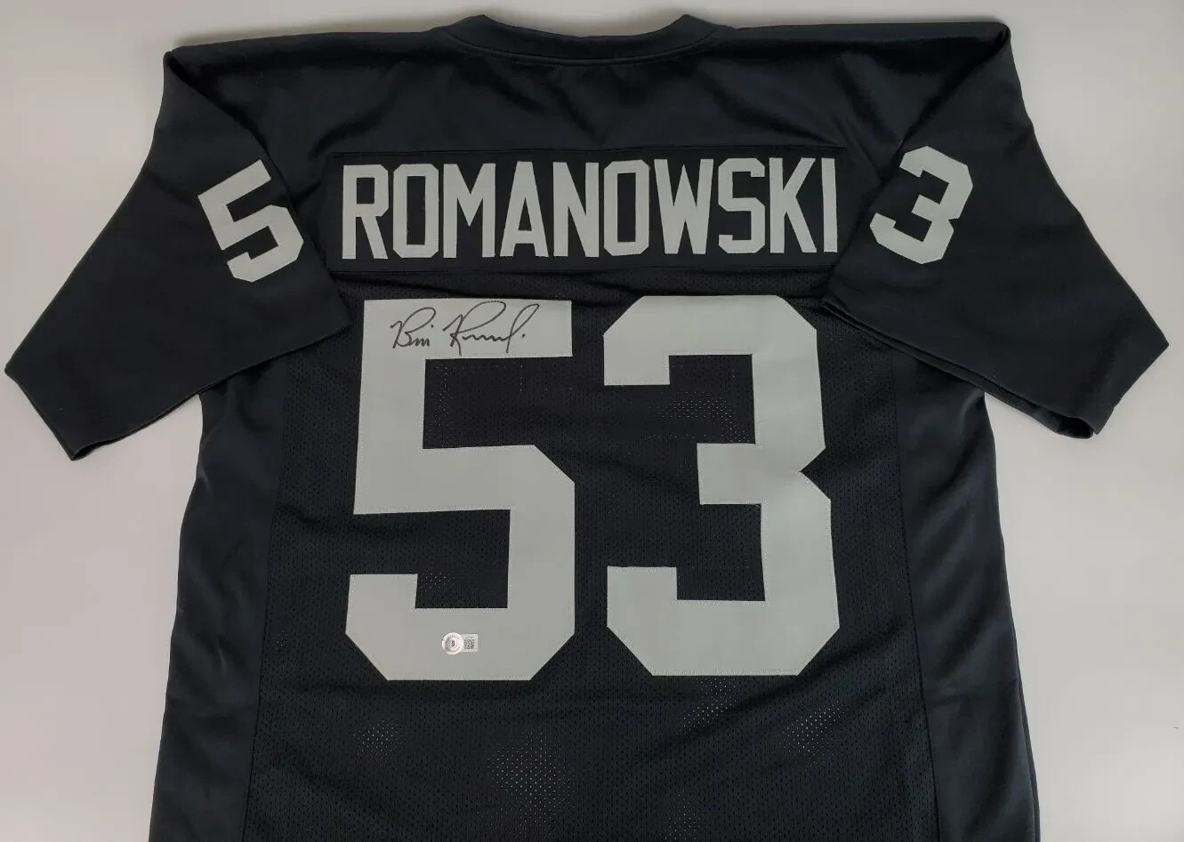 Bill Romanowski Signed Oakland Raiders Jersey (Beckett) 4xSuper Bowl ...