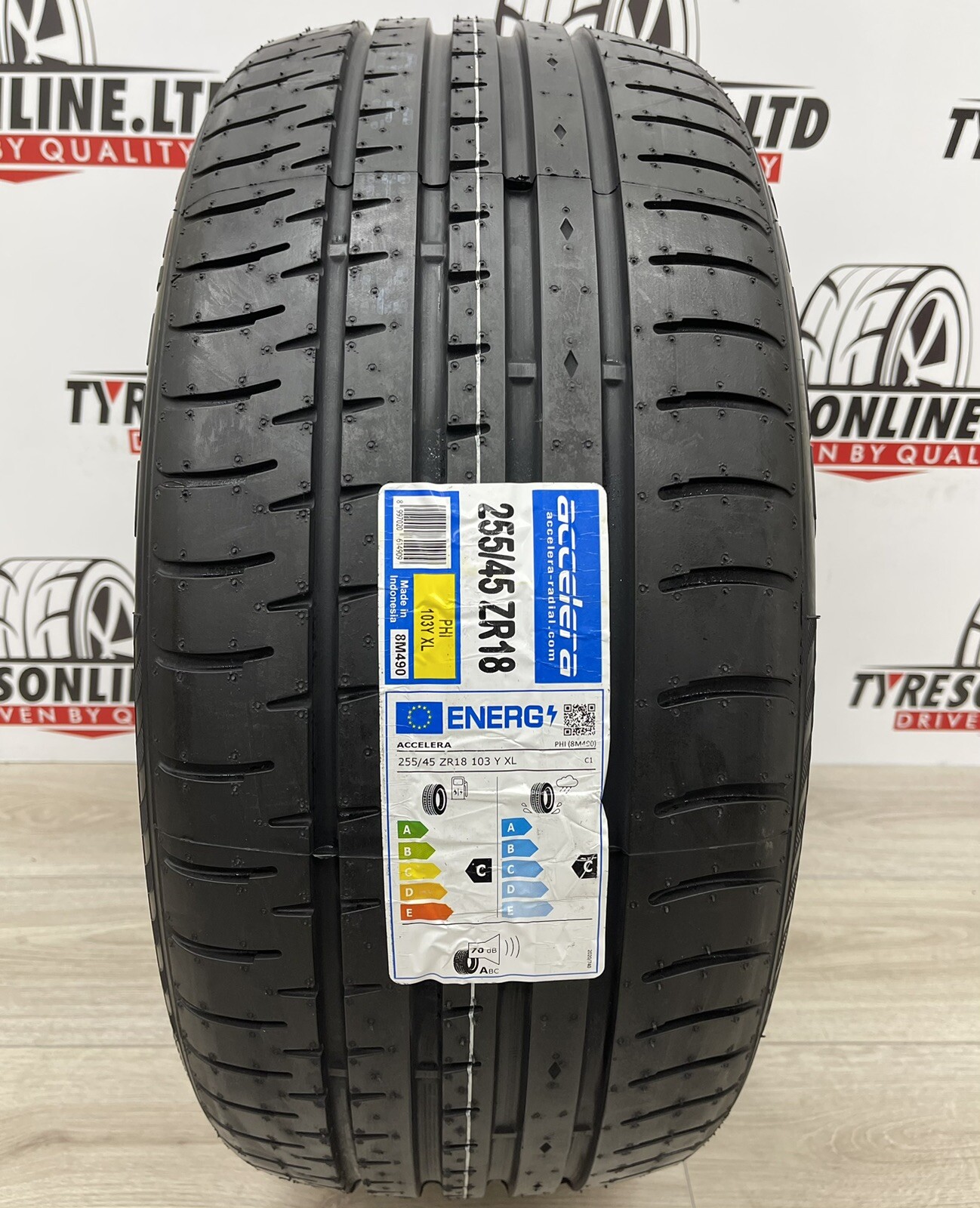 4 X 255 45 18 ACCELERA 103Y XL 255/45ZR18 BRAND NEW MID RANG 2554518 ...